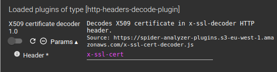 Certificate decoder plugin | Spider